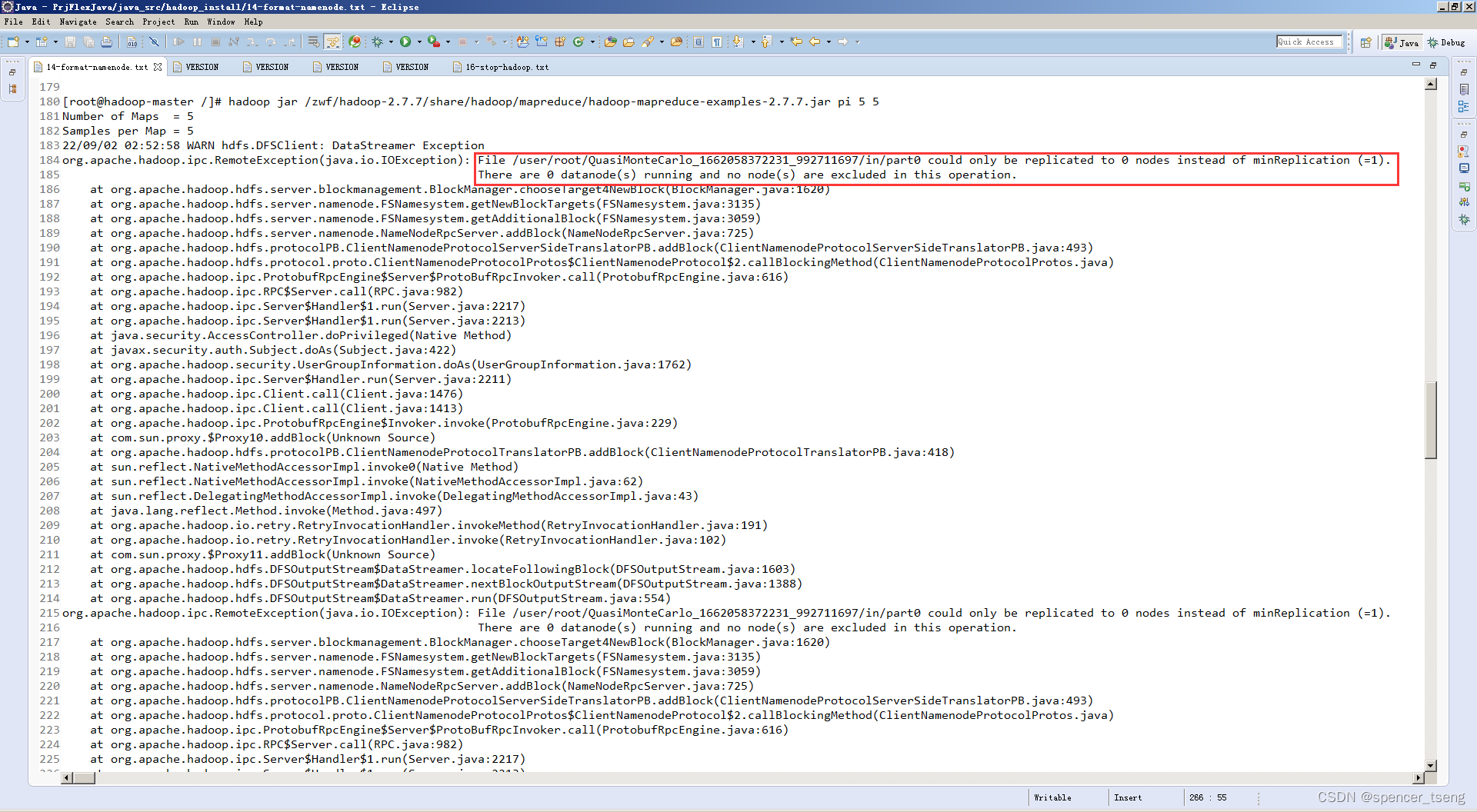 hadoop File could only be replicated to 0 nodes instead of minReplication (=1).-CSDN博客