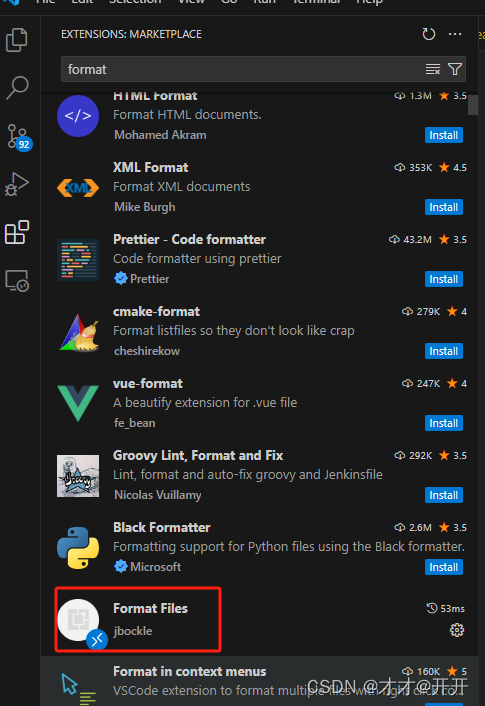 Vscode 代码格式化工具_vscode format-CSDN博客