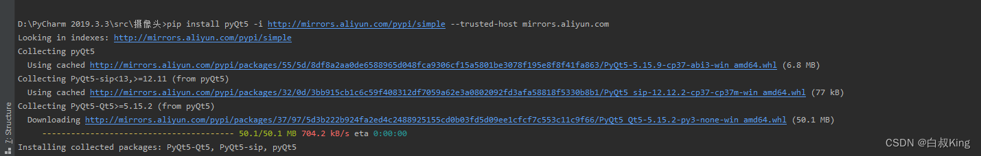 已解决WARNING: Pyqt5安装报错解决_error: could not find a version that satisfies the-CSDN博客