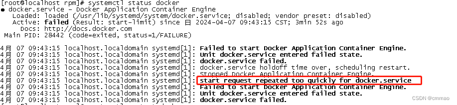 记录一次docker服务异常后恢复_panic: assertion failed: write: circular dependenc-CSDN博客