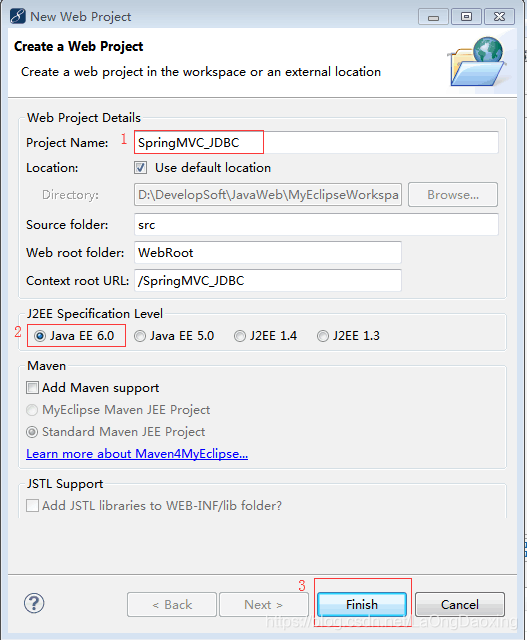 MyEclipse搭建javaweb项目：SpringMVC_JDBC_eclipse实现springmvc+jdbc+mysql的web项目-CSDN博客