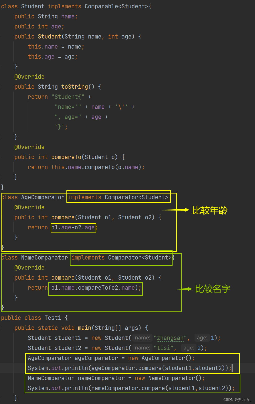 内部类, Comparable接口, Comparator接口, Cloneable接口 ---java_java 内部类 comparable-CSDN博客