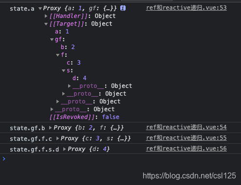 Vue3.0学习 - 第七节，ref和reactive 递归监听和非递归监听shallowRef、shallowReactive以及triggerRef_vue ref 对象监听-CSDN博客