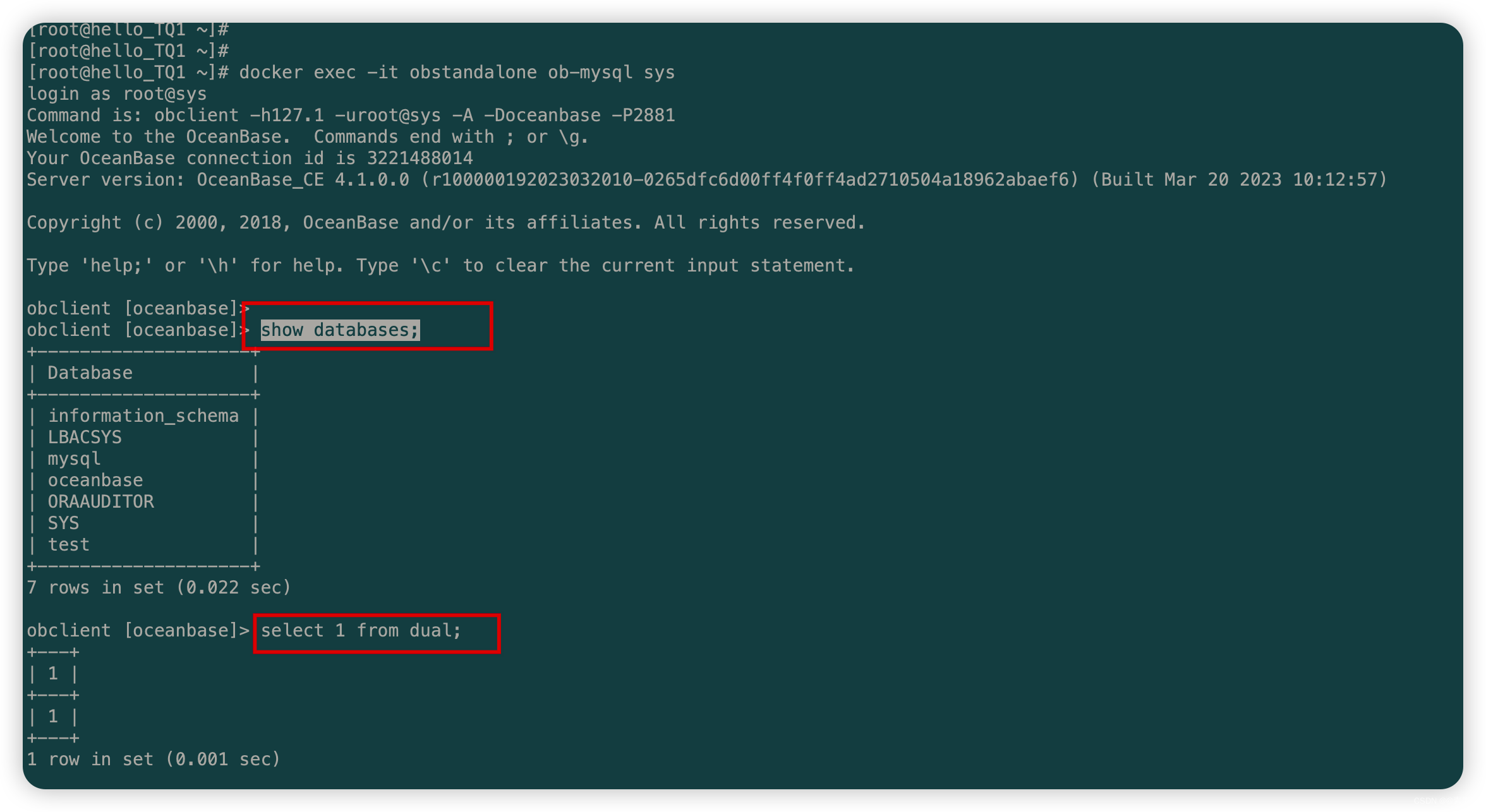 OceanBase—01（入门篇——使用docker安装OceanBase以及介绍连接OB的几种方式）-CSDN博客