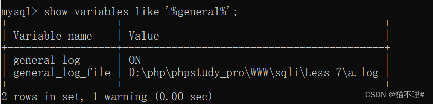 Mysql写入webshell两种方法总结-- into outfile,导入日志_mysql写webshell-CSDN博客