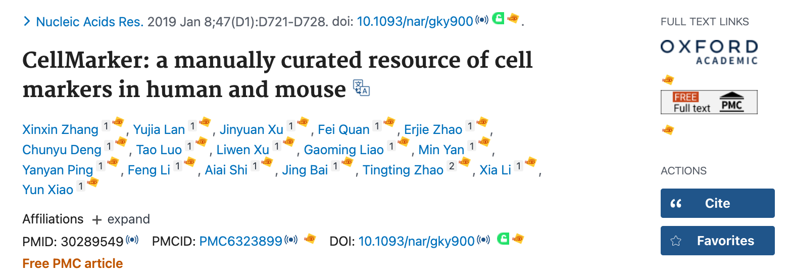 CellMarker 2.0 | 细胞标志物数据库更新啦！~（附使用指南）-CSDN博客