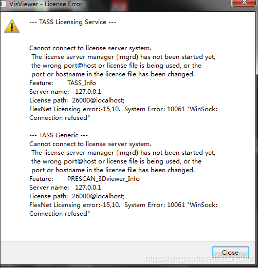 prescan许可证无效_flexnet licensing error:-10,32-CSDN博客