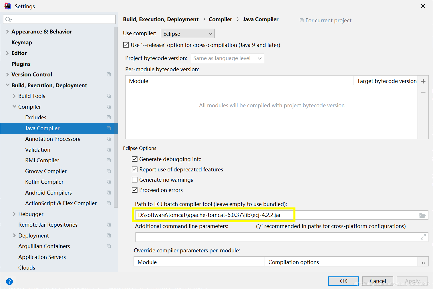 idea编译改成eclipse后报错_error:java: internal error: java.lang.illegalargum-CSDN博客