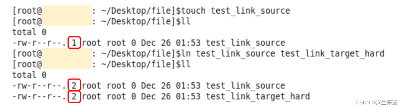 【Linux】文件间的连接（硬链接/软链接）_linux link target-CSDN博客