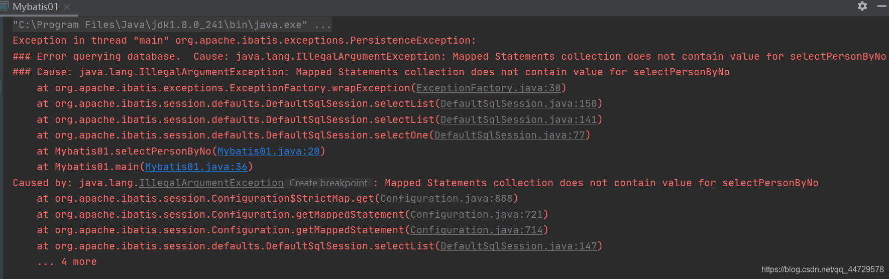 解决Mapped Statements collection does not contain value for selectPersonByNo和改进方法-CSDN博客