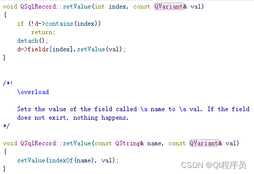 Qt SQL：QSqlField、QSqlRecord、QSqlIndex、QSqlError-CSDN博客