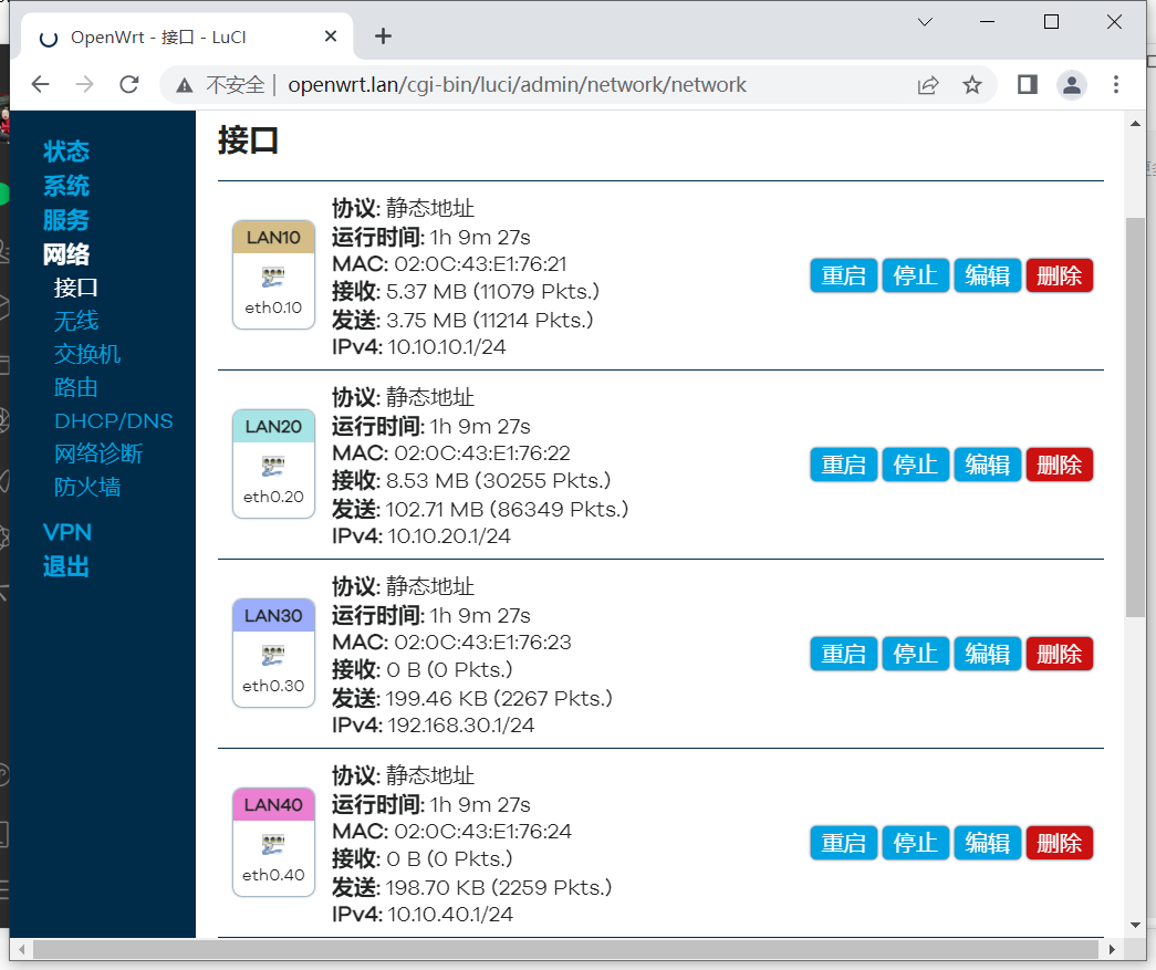 OpenWrt Vlan间路由_openwrt多网段互通lan-CSDN博客