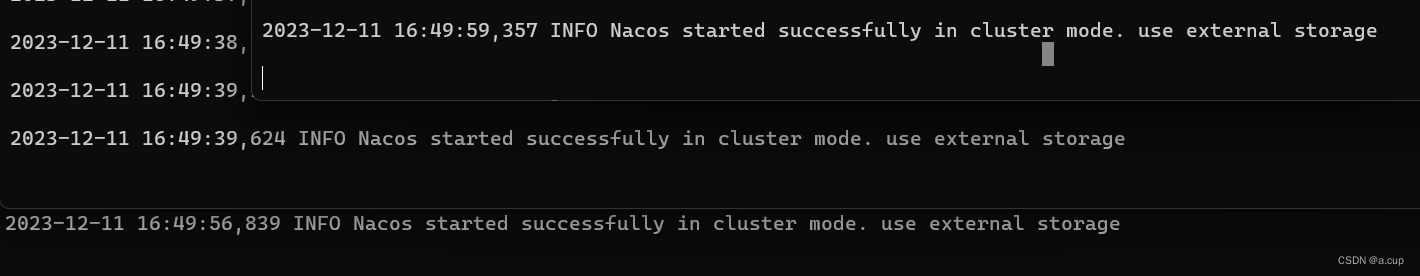 关于nacos集群配置期间报错问题_nacos failed to bind to address-CSDN博客