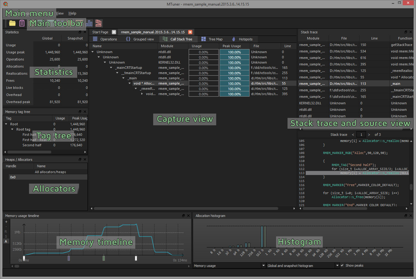 基于MTuner软件进行qt的mingw编译程序的内存泄漏检测-CSDN博客