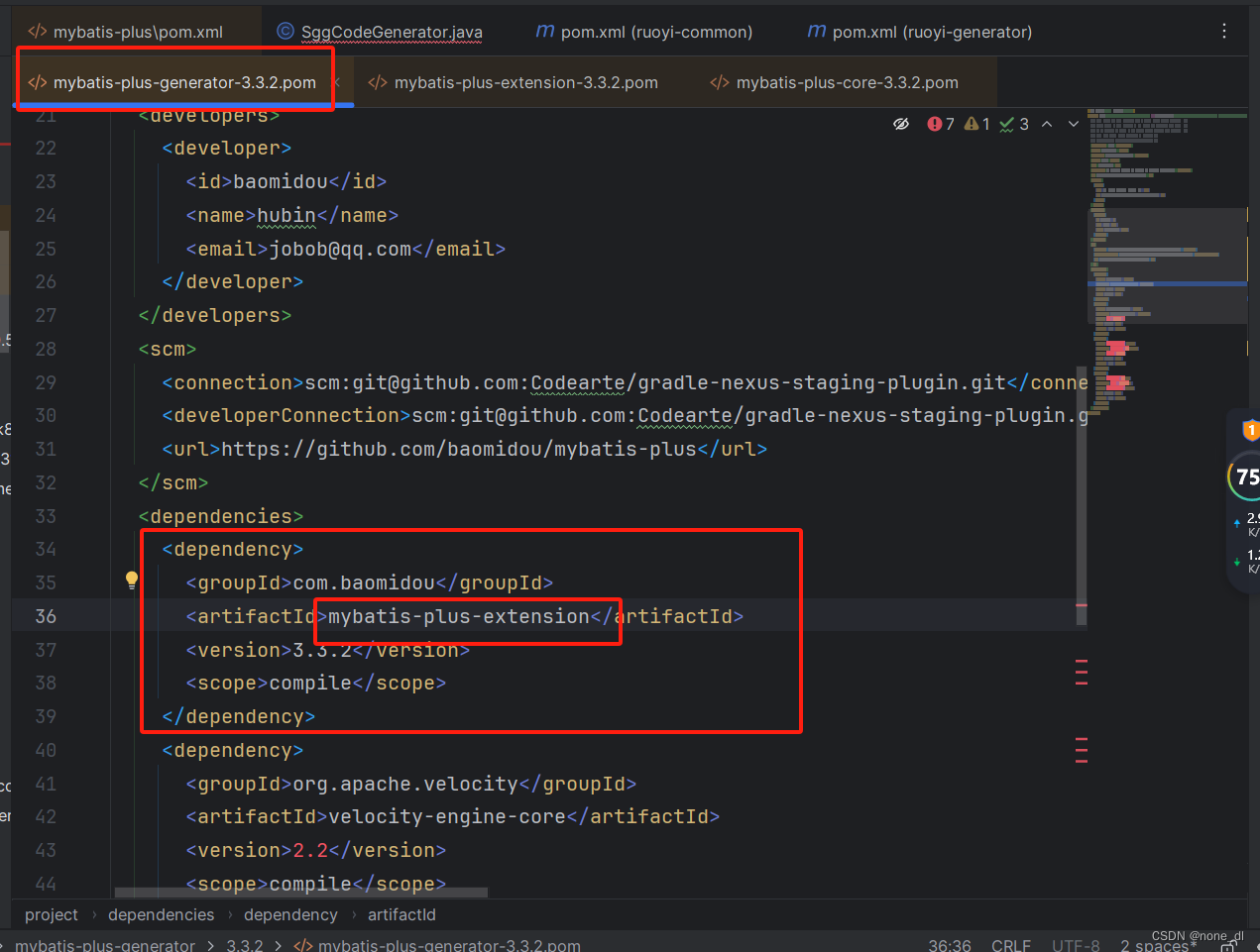 开源 Ruo-Yi 项目引入 Mybatis-Plus:3.5.3 报错ClassNotFoundException：_caused by: java.lang ...
