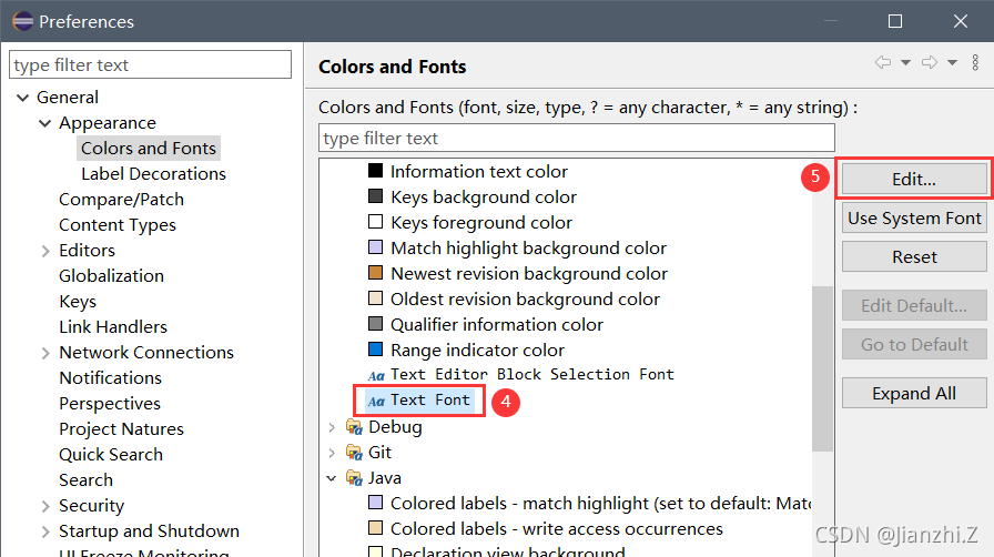如何个性化更改Eclipse字体及背景颜色_eclipse ide for java developers 显示结果更改一下颜色-CSDN博客