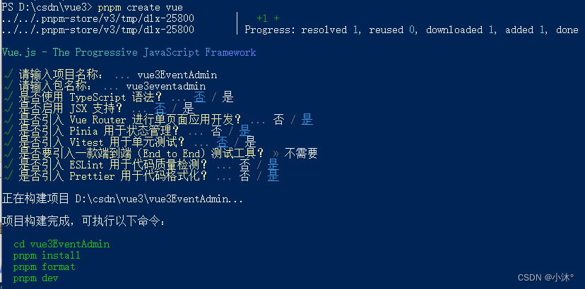 Vue3-pnpm包管理器创建项目_pnpm创建vue3项目-CSDN博客
