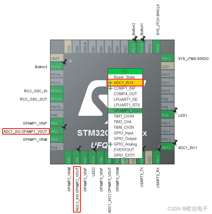 STM32G4 Simulink FOC开发实战--第八章：MCU内部OPAMP-电流采样_stm32 opamp-CSDN博客