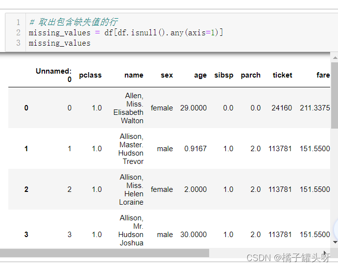 数据预处理pandas读取附件中的数据完成如下任务 1 缺失值分析 11 统计缺失值数量和比例 1 Csdn博客