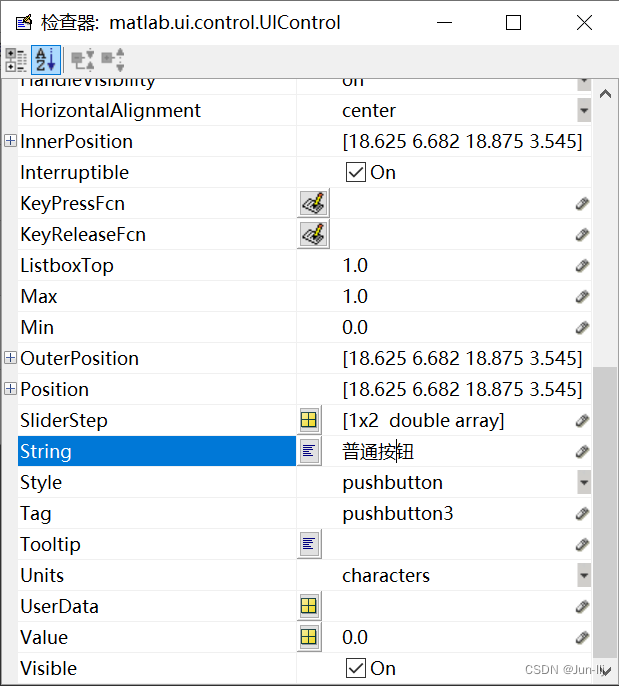 【MATLAB GUI】 1. 普通按钮、静态文本和可编辑文本_matlabgui可编辑文本-CSDN博客