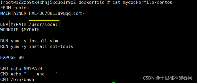 Error response from daemon: failed to parse mydockerfile-centos: ENV must have two arguments-CSDN博客