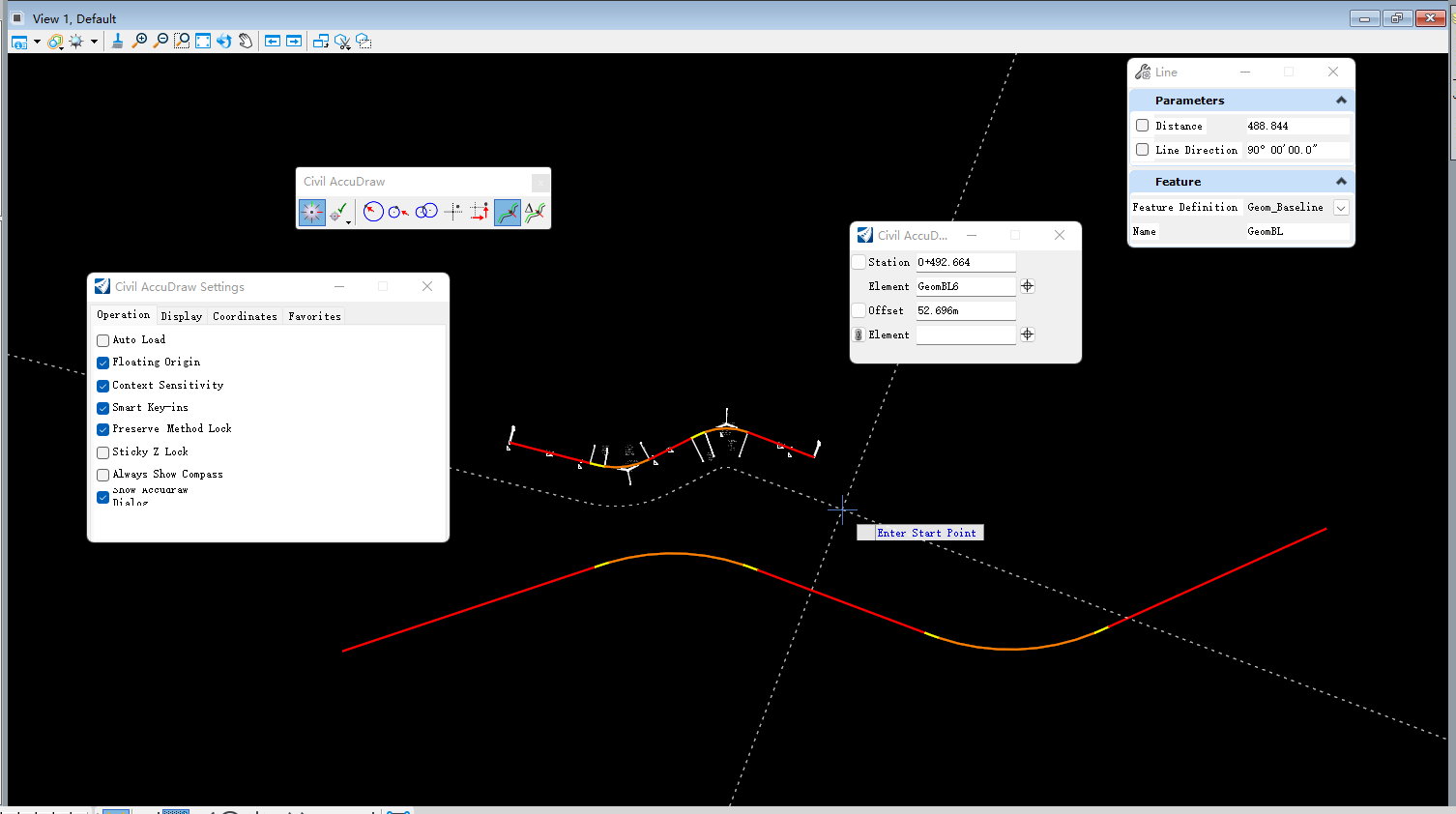 OpenRoads Designer平面几何路线-桩号、偏移绘图_openroads如何导入道路中心线-CSDN博客
