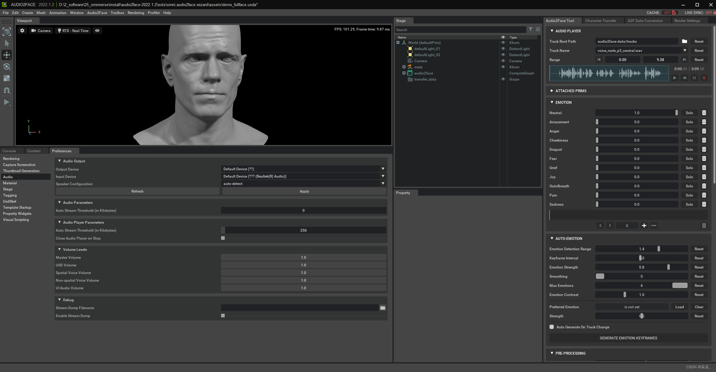 Audio2Face-语音驱动虚拟人表情_audio2face安装教程-CSDN博客