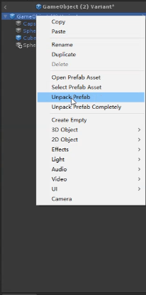 unity 预制体(Prefab)的变体（继承，依赖）_unity prefab 继承-CSDN博客