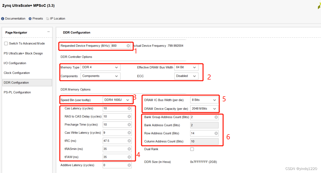 ZYNQ Ultrascale+ MPSOC IP中DDR相关参数的配置_effective dram bus width-CSDN博客