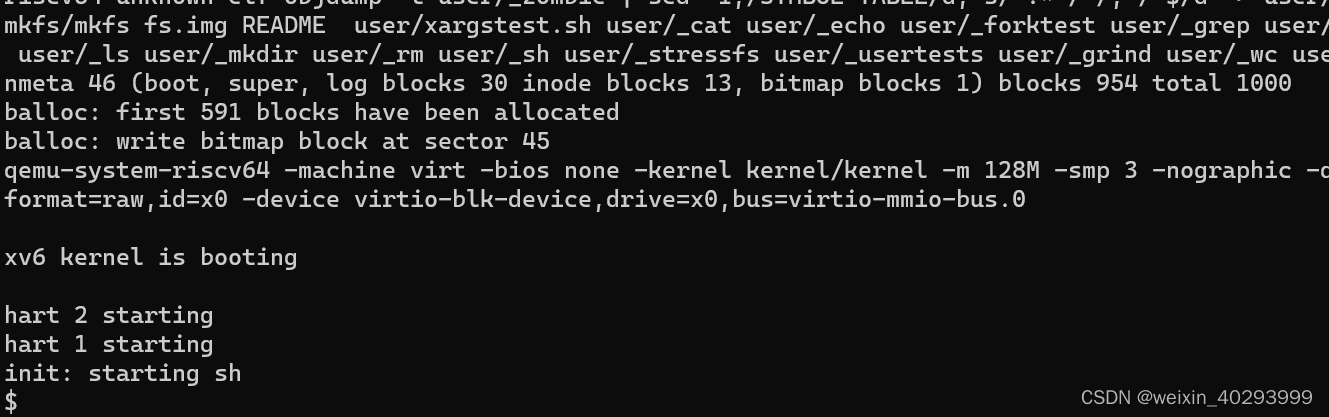 【操作系统xv6】学习记录5--实验1 Lab: Xv6 and Unix utilities_xv6实验-CSDN博客
