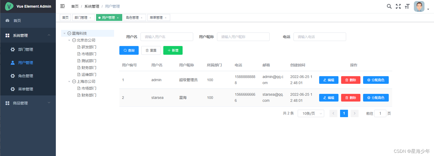 权限管理系统【springboot Vue Springsecurity】springsecurityvue3通用权限系统视频教程 Csdn博客