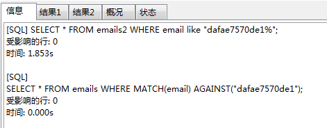 MYSQL建立了FULLTEXT全文索引查询结果为空 及Can‘t connect to local MySQL server through socket /tmp/mysql.sock ...