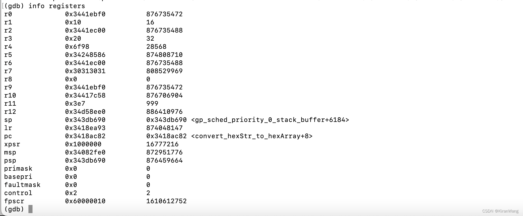GDB 寄存器的查看与修改_linux下gdb怎么查看两个变量的寄存器-CSDN博客