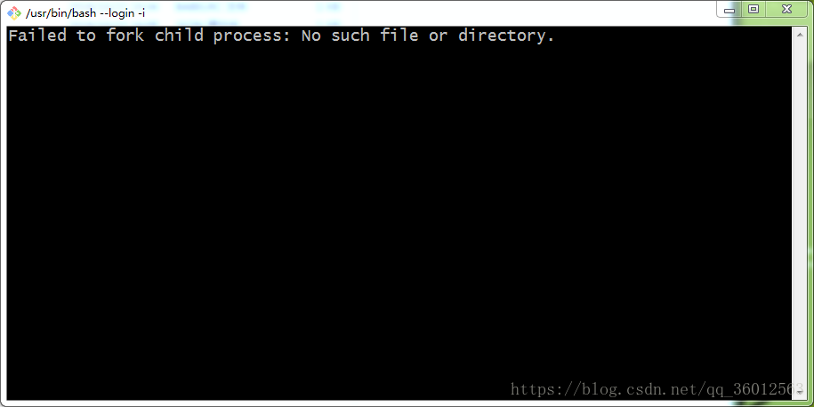 Git Bash Here 运行错误: Failed to fork child process_failed to fork child process: no such file or ...