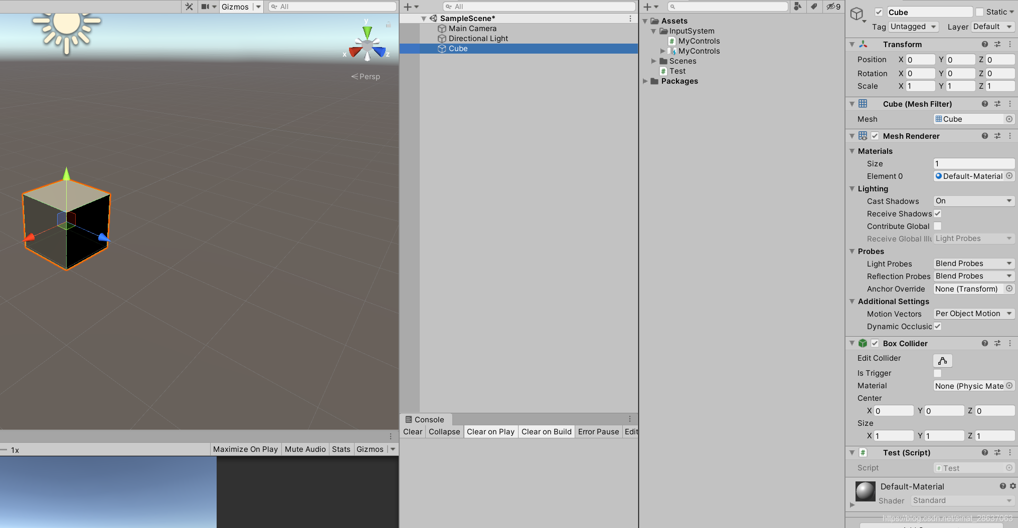 Unity 新输入控制系统Input System键鼠简单用法_unity playercontrol action type-CSDN博客