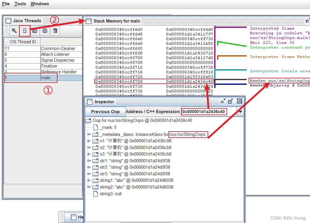 使用jhsdb从内存地址层面理解字符串常量池-CSDN博客