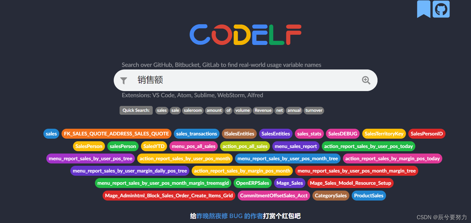 让编程变的更有趣，变量命名神器Codelf分享_codeif-CSDN博客
