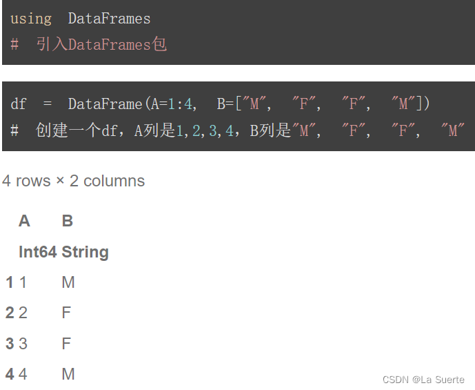 （一）Dataframes安装与类型 #Julia数据分析 #CDA学习打卡_dataframe怎么安装-CSDN博客