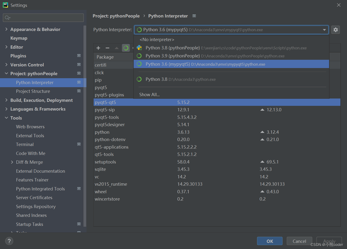 Anaconda+Pycharm配置PyQt5环境_anaconda pyqt5-CSDN博客