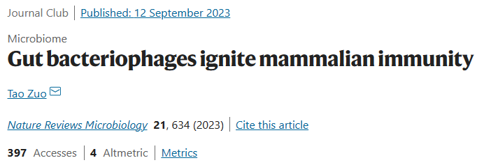 Nat. Rev. Microbiol. | 中山大学左涛组阐述肠道噬菌体与宿主免疫-CSDN博客