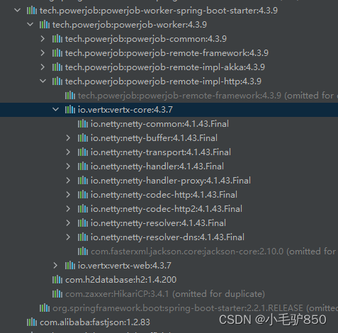 Powerjob 客户端集成报错Caused by: java.lang.ClassNotFoundException: io.netty.handler.logging ...
