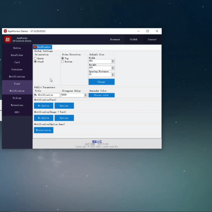 WinForm | C# 界面弹出消息通知栏 （仿Win10系统通知栏）_c# 窗體消息-CSDN博客