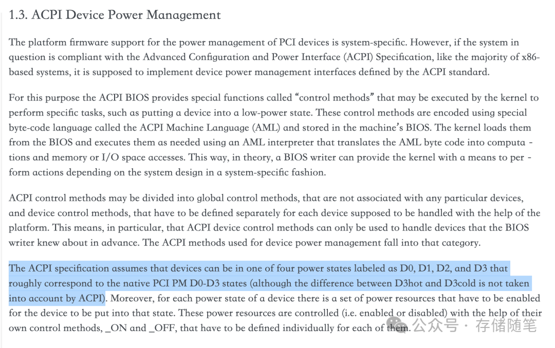如何通过Linux pciehp sysfs接口控制PCIe Slot电源状态？-2_pme# supported from d0 d3hot ...