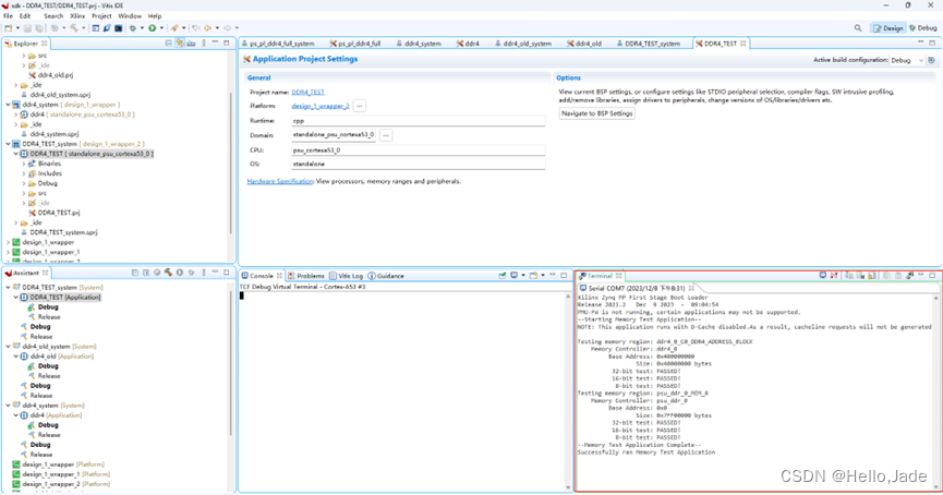 用vivado自带的官方例程进行PS端到PL端的DDR4测试_pmu-fw is not running, certain applications may no-CSDN博客