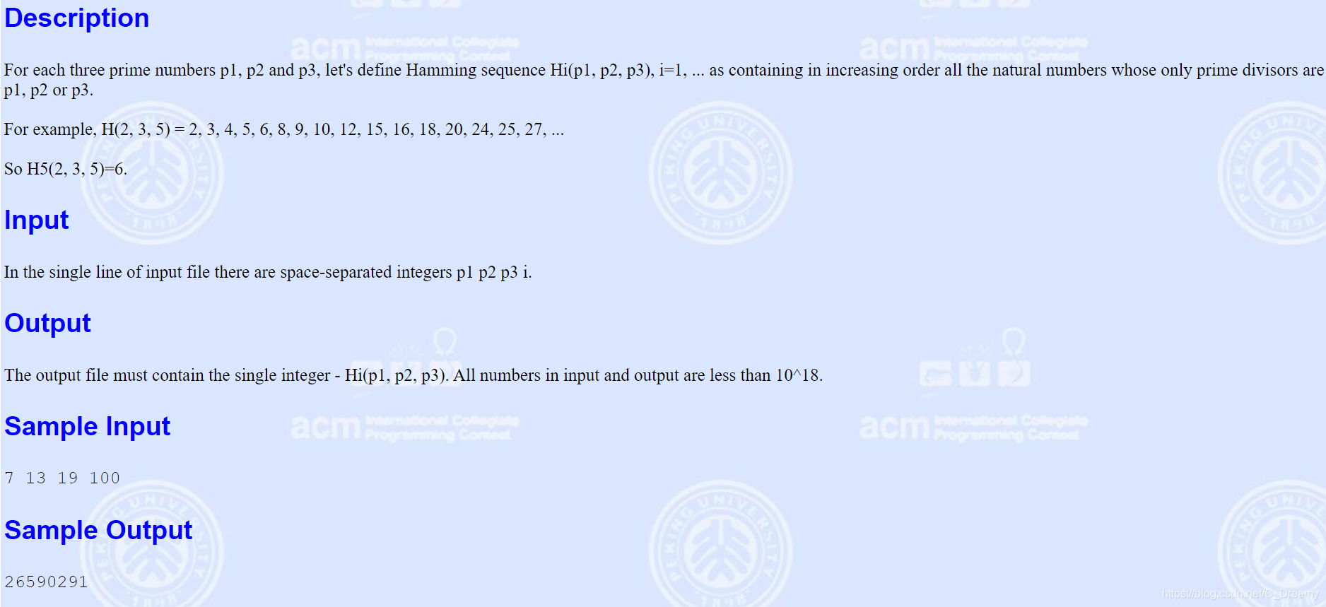 POJ 2545 && HDU 3199 Hamming Problem-CSDN博客