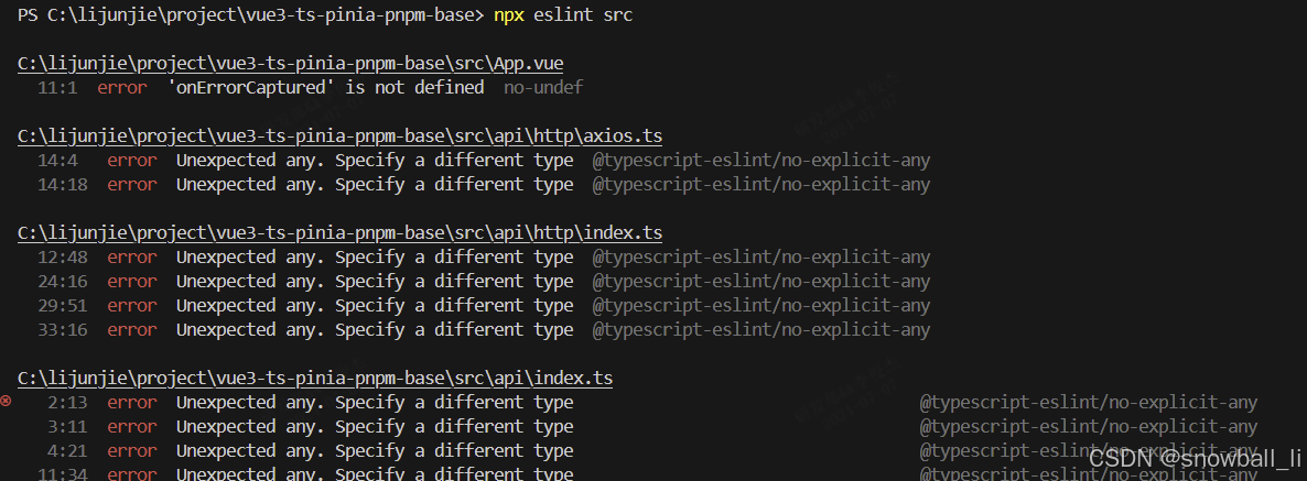 工程化-vue3+ts：代码检测工具 ESLint_expected to return a value at the end of arrow fun-CSDN博客
