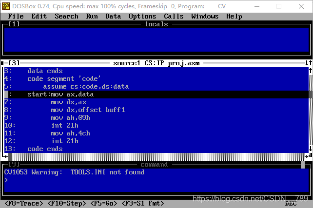 使用DOSBox-0.74编写Hello World的教程（全）_dosbox 0.74-CSDN博客