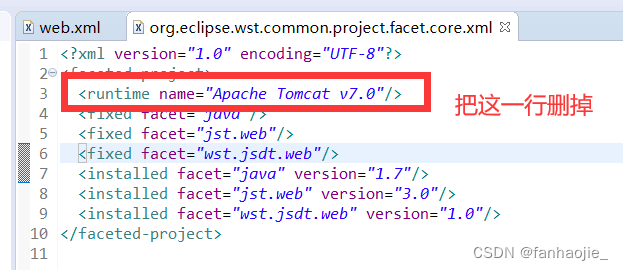 关于Target runtime Apache Tomcat v7.0 is not defined.的解决方案。-CSDN博客
