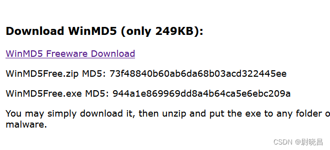 chapter1 静态分析技术-03文件MD5计算 winmd5计算器_winmd5free-CSDN博客