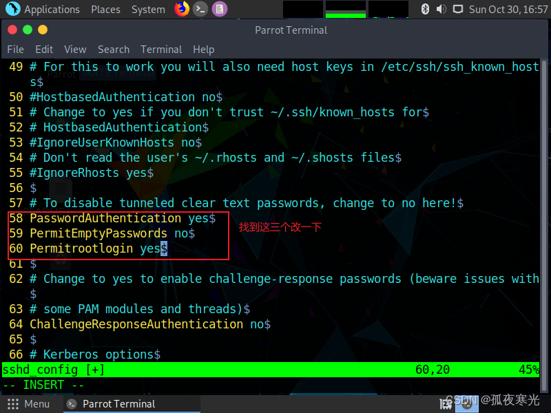 Kali linux和Parrot linux改IP并开启SSH_ssh修改ip-CSDN博客